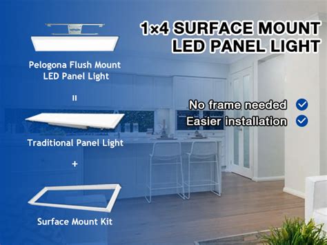 Mua Pelogona 1x4 Led Flat Panel Light Surface Mount Rectangular Flush