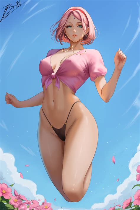 Alvsdraws Haruno Sakura Naruto Series Naruto Shippuuden Absurdres Highres 1girl