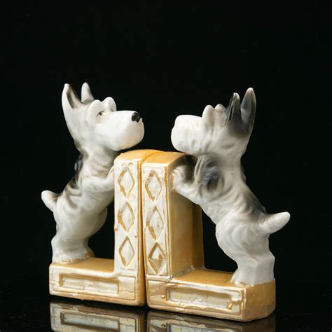 Keraamilised Raamatutoed Koerad Idla Antiik