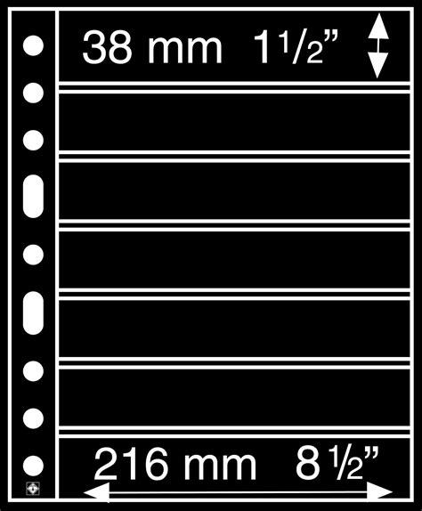 Black Grande 7s Refill Sheets 38x216mm Pack Of 5 Arrowfile The