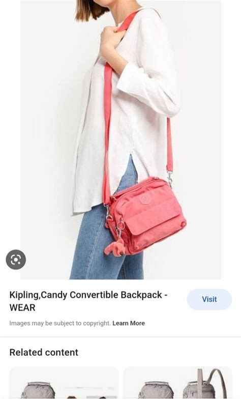Kipling Candy Backpack Or Covertible Sling Bag On Carousell