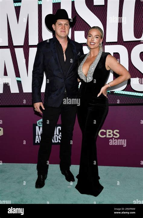 Jon Pardi Left And Summer Duncan Arrive At The Cmt Music Awards On