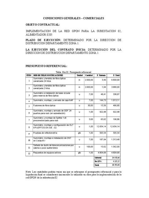 5 46 8 Anexo 5 Tdrs Telecomunicaciones Pdf Fibra óptica Informática