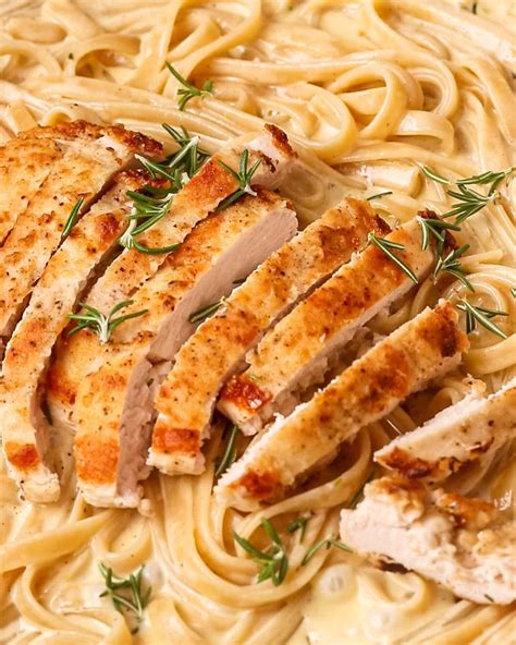 Spaghetti And Grilled Chicken Blackened Chicken Alfredo Pasta