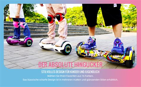 E Rides Hoverboard Für Kinder 65 Zoll Bluetooth Self Balancing
