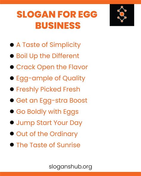 Slogan For Egg Business