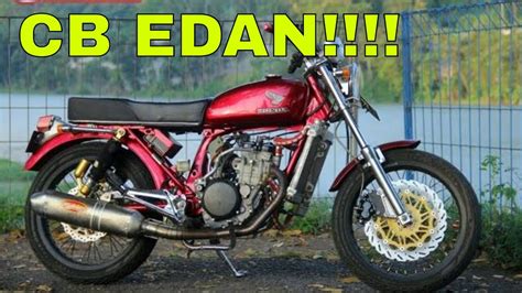 Honda Cb Modif Honda Cb Modif Sticker Custom Motif Carbon Youtube