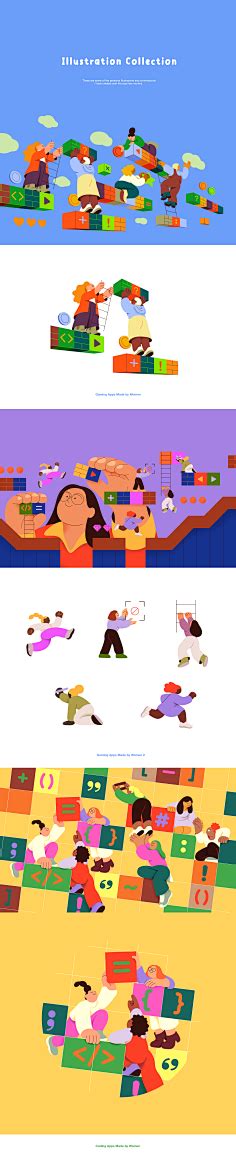 卡通 花瓣网陪你做生活的设计师 Ter Design Coding Digital Art Game Illustration Woman Women