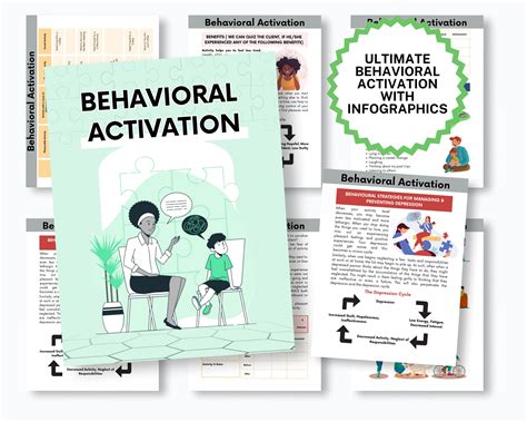 Behavioral Activation Workbook Cbt Activities For Mental Health Therapy Exercises Strategies