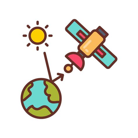 Remote Sensing Satellite Icon In Vector Illustration 36445585 Vector Art At Vecteezy