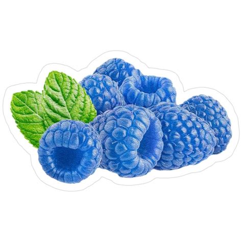 Blue Raspberry Sticker In 2025 Blue Raspberry Stickers Vinyl Decal Stickers