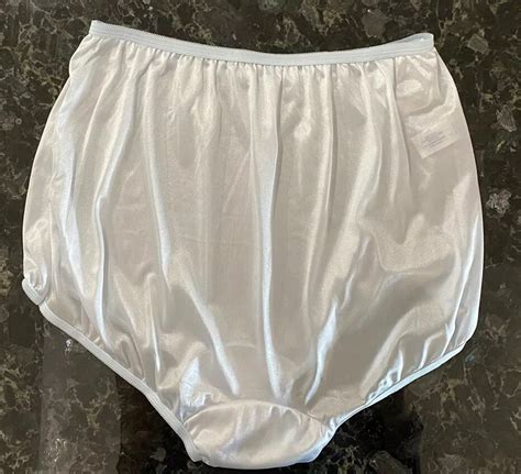 Vintage Granny Panties Nos Lot Of 2 Silky Sheer Shimm Gem