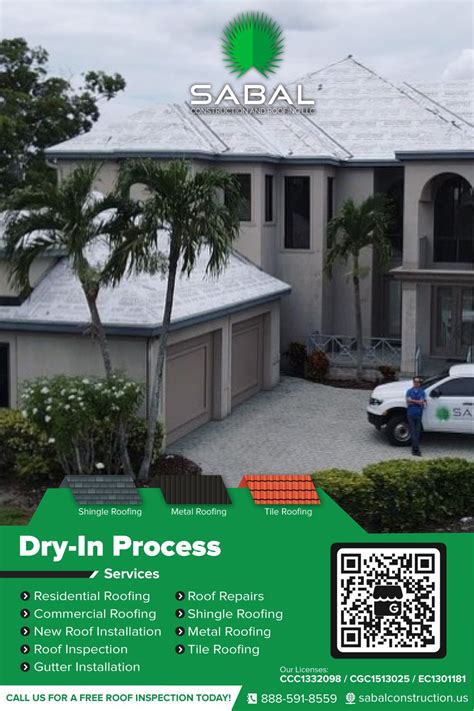 The Dry In Process Is The Stage Of Roofing Installation Where The Roof Is Made Watertight And