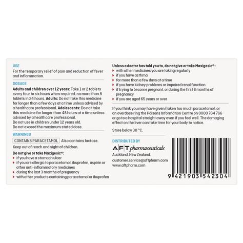 Buy Maxigesic Double Action 10 Tablets Online At Chemist Warehouse®