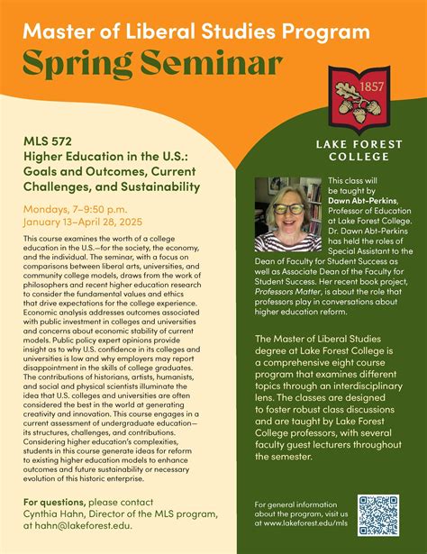 Jan 3 Registration Deadline For Master Of Liberal Studies Spring