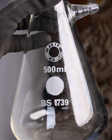 Vintage Pyrex 500ml Erlenmeyer Side Arm Flask On The Square Emporium