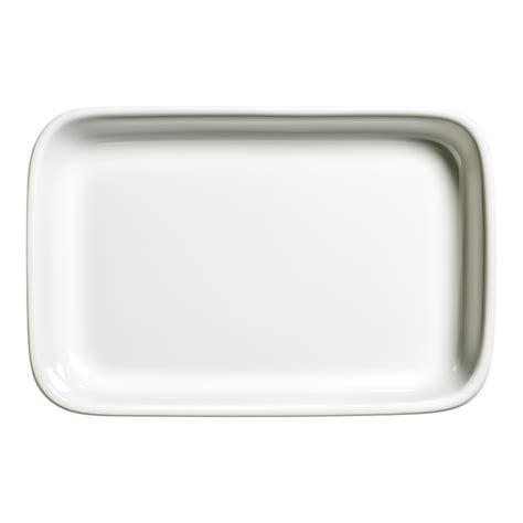 Elegant Simple White Rectangular Serving Plate For Culinary