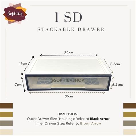 Stackable Storage Drawer Multipurpose Drawer Office Home Desktop