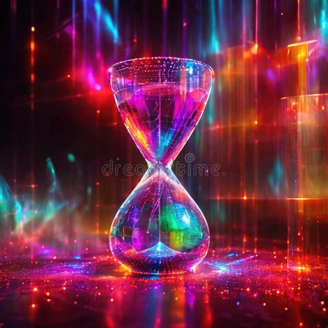 Hourglass Time Virtual Digital Online Representation Virtual Data
