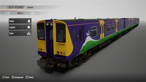 Train Sim World 2 Livery Designer Timelapse Silverlink Class 313