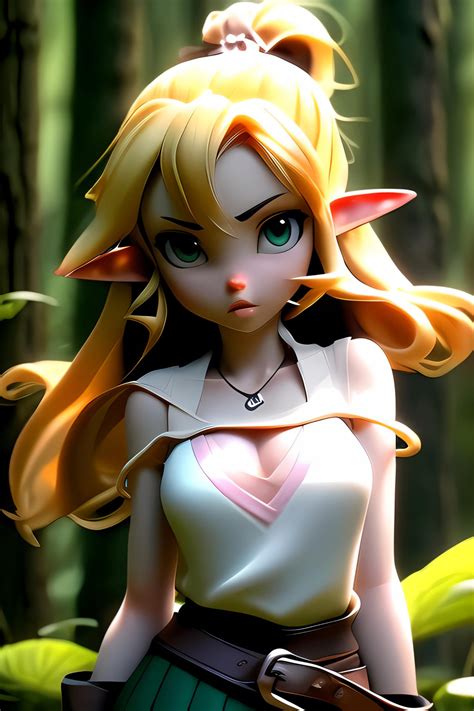 Forest Elf Leafa By Ai Samamj On Deviantart
