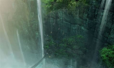 Crash Site Rope Bridge Campsite Characters And Art Dark Void Dark