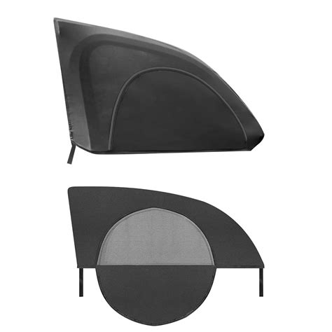 2pcs Car Front Window Shades Teqhome Breathable Stretchy Car Side