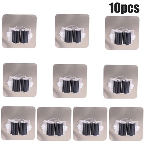 Multi Purpose Hooks Mop Holder Wall Mounted Organi Grandado