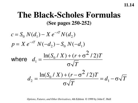 Ppt The Black Scholes Model Chapter 11 Sections 1 4 6 12