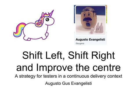 Shift Left Shift Right And Improve The Centre Pptx