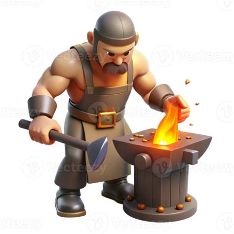 Elegant Classic Cyclops Forging A Weapon Premium 57898321 Png