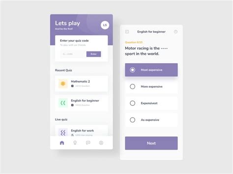 Quiz Mobile App Mobile App Quiz App