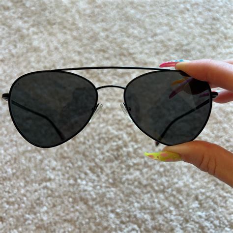Prada Black Aviator Sunglasses Smaller Size Aviator Depop