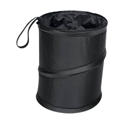 Kqjqs Car Trash Can Collapsible Waterproof Garbage Holder Portable 4l