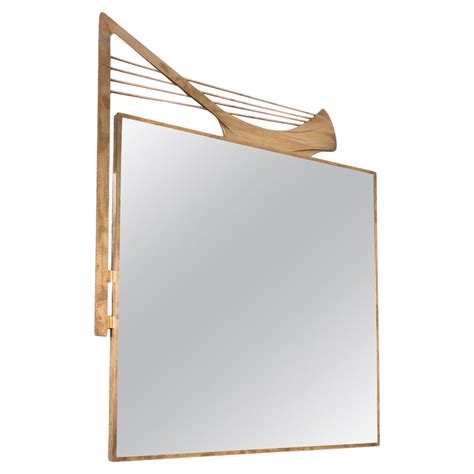 Brass Frame Wall Mirror Italy 1955 For Sale At 1stdibs