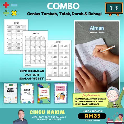 Alhamdulillah Makin Banyak Set Soalan Operasi Tambah Yang Aiman Buat