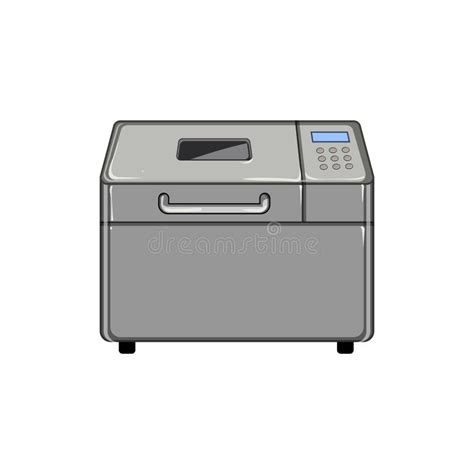 Making Bread Maker Cartoon Vector Illustration Stock Illustration