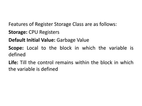 Lesson 26 C Programming Union Storage Classes PPT
