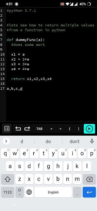 In Python You Can Return More Than One Value From A Function 😎 Youtube