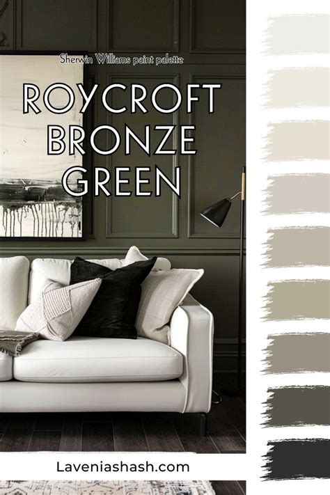 Roycroft Bronze Green Color Palette Sherwin Williams Dark Earthy