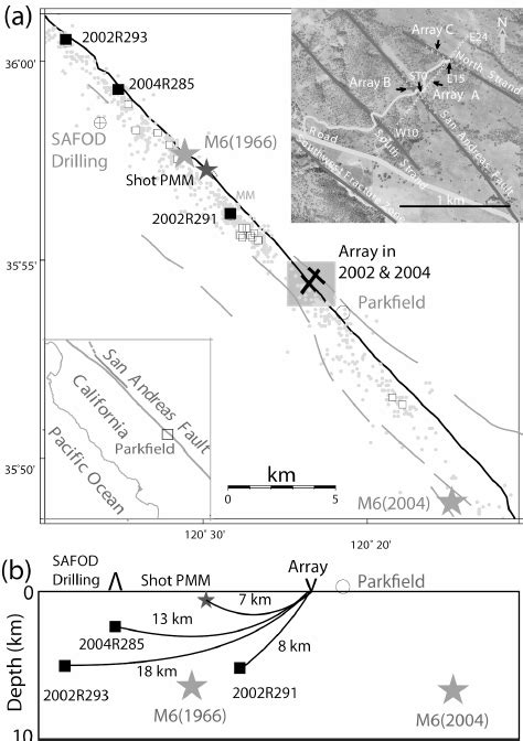 A Map Shows The Location Of Seismic Arrays Solid Lines Deployed