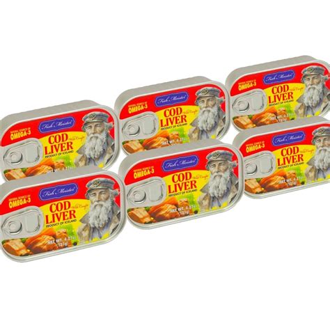 Fish Meister Cod Liver Canned In Oil Wild Caught Cod