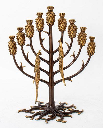 Erte Parcel Gilded Bronze Menorah 1987 Sold At Auction On 9th October Bidsquare