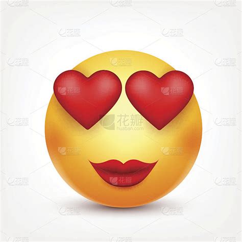 笑脸表情符号。黄脸带着情绪。面部表情。3 D现实emoji。有趣的卡通charactermood