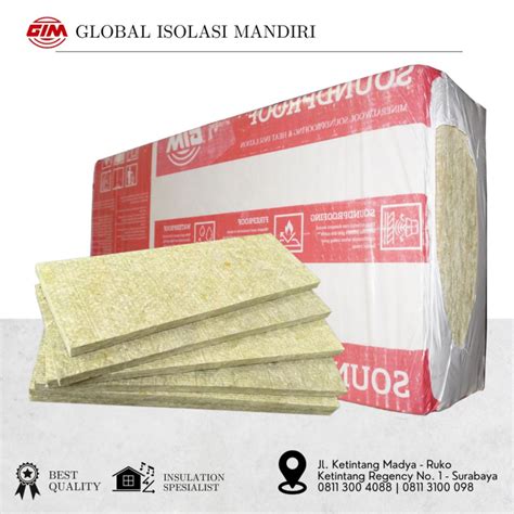 Rockwool 40 Density Slab Tebal 5cm