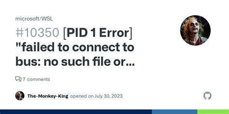 Pid 1 Error Failed To Connect To Bus No Such File Or Directory
