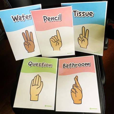 Hand Sign For Teacher Personalised Teacher Marking Stamp Sign And Hand