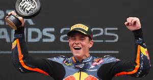 La Emoción Del Piloto Argentino Valentín Perrone Tras Lograr Su Primer Podio En Moto3 Infobae