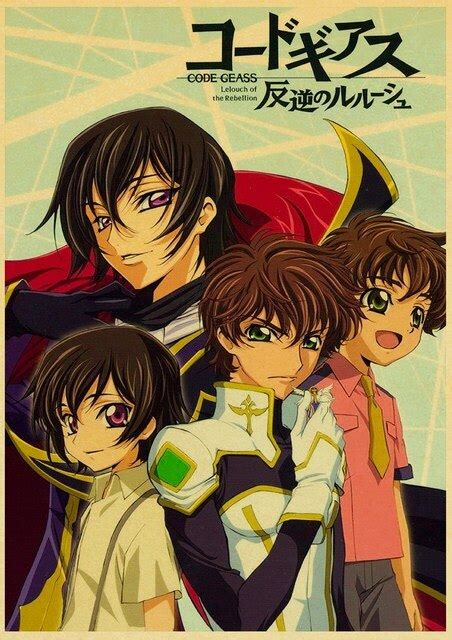 Code Geass Lelouch Of The Rebellion New Arrival Poster Anime Posters Mall