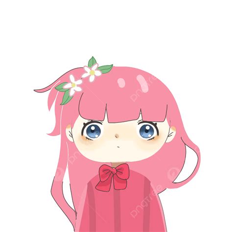 귀여운 캐릭터 일러스트 꽃 식물 소녀 애니메이션 프로필 사진 귀엽다 공제하다 캐릭터 만화 캐릭터 Png 일러스트 및 Psd 이미지 무료 다운로드 Pngtree